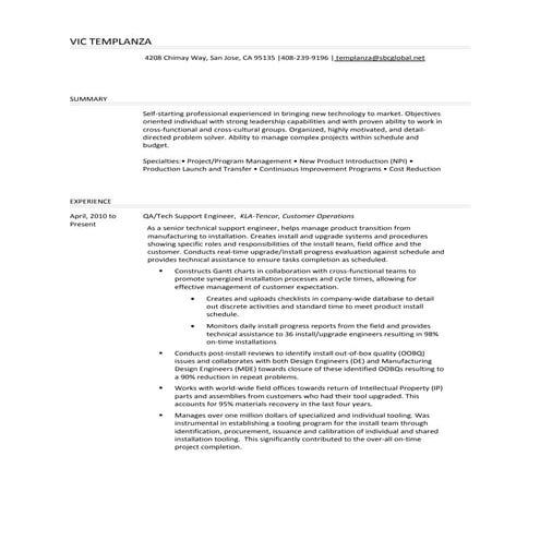 VNT RESUME | PDF