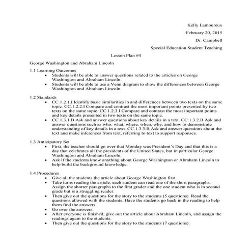 Lesson Plan Roosevelt | DOCX