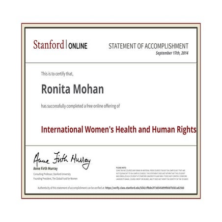 Statement of Accomplishment | PPT