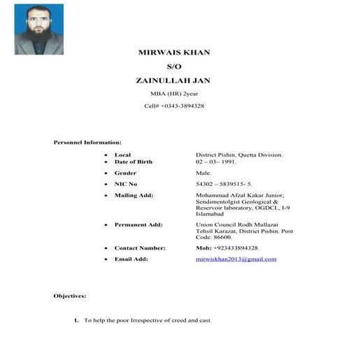 Mirwais kakar (1) | PDF