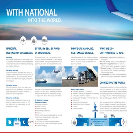 NAC Bochure | PDF | Logistics and Transportation Industry | Industries