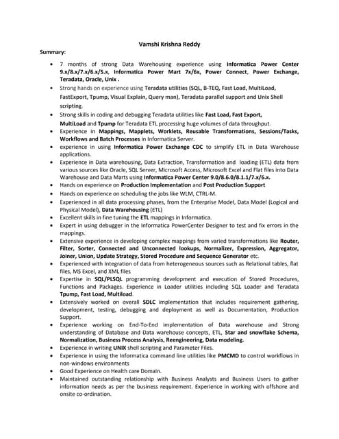 Snowflake Resumes.pptx | Databases | Computer Software and Applications