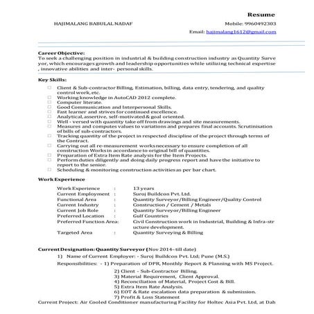 Nadaf_resume (1) | PDF
