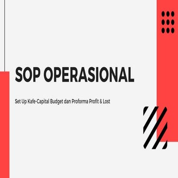 panduan barista SOP | PDF