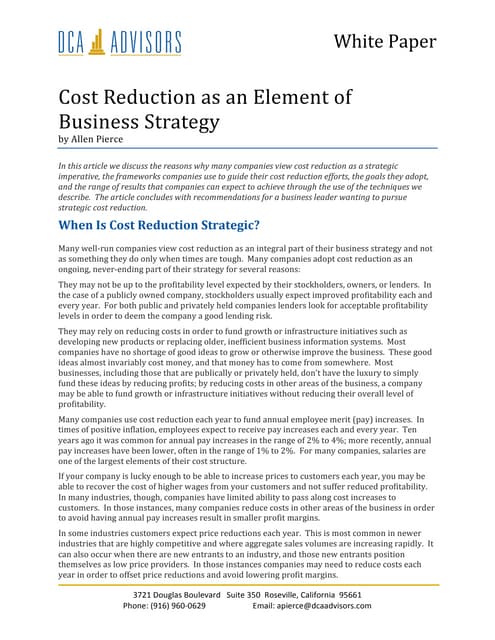 Application of VAVE in Cost reduction at Automobile Industry | PDF
