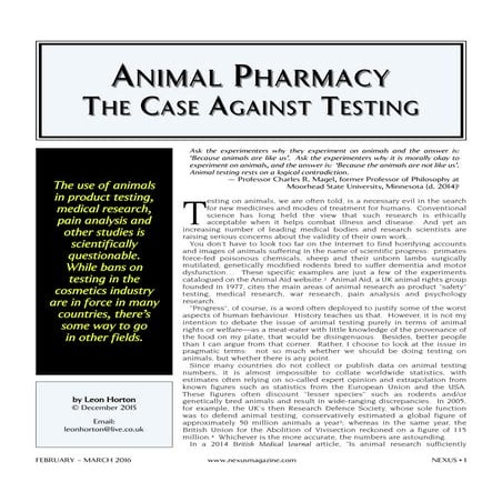 Animal Testing Powerpoint | PPT
