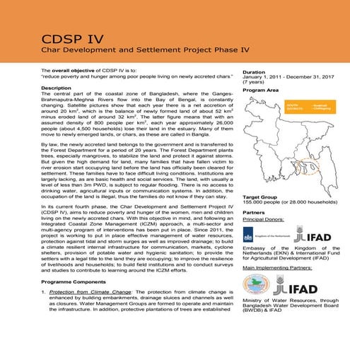 CDSP IV Fact Sheet | PDF