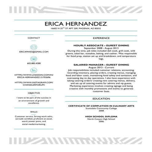 Erica Hernandez Resume | PDF