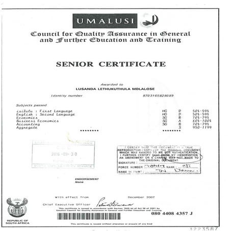 ID certificates and diploma (1) | PDF