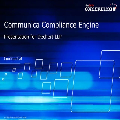 Digiterre Communica Compliance Engine | PPT