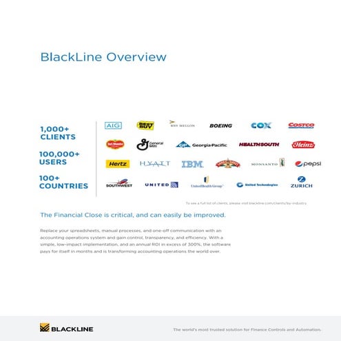 BlackLine-Brochure | PDF