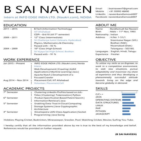 B SAI NAVEEN | DOCX