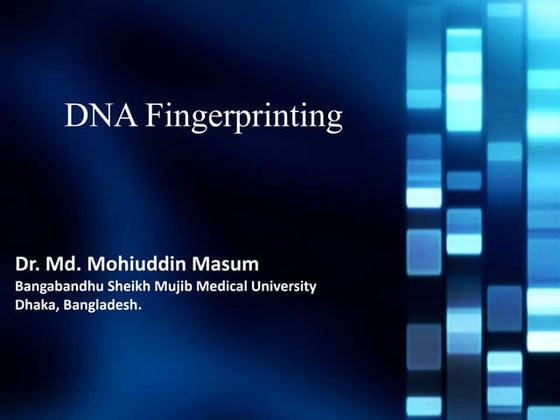 DNA Fingerprinting .ppt