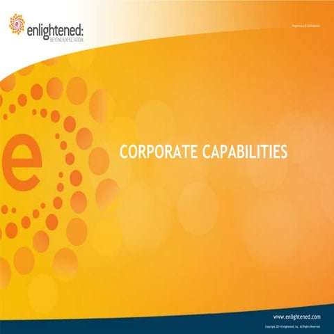 Enlightened Corporate Capabilities Deck | PDF