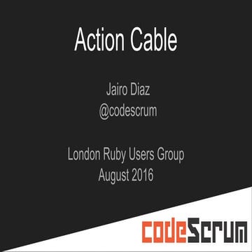 Action Cable Live Demo | PPT