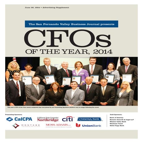 SFVBJ CFO of the Year Awards 6-30-14 | PDF | Business Banking & Finance ...