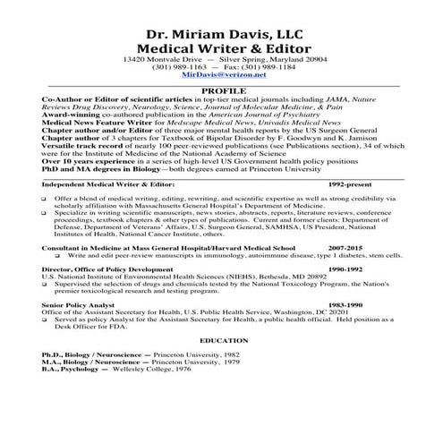 Dr. M. Davis_CV _Dec 1 2016 | PDF