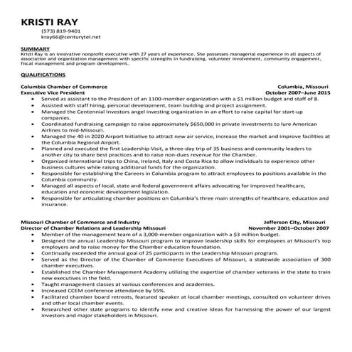 Jody Sneed Resume 2017 | DOC