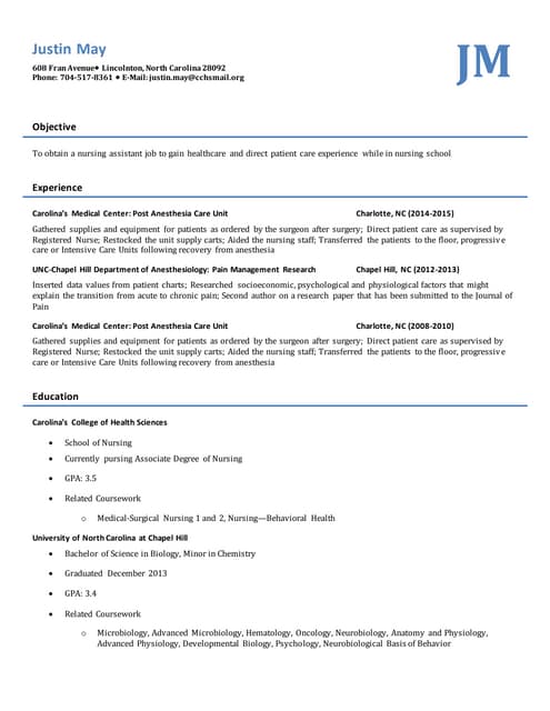 Justin May presentations