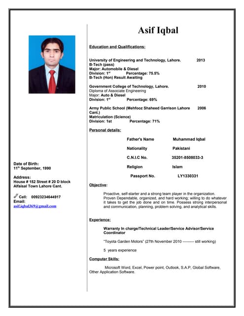Fahad Iqbal CV | DOCX