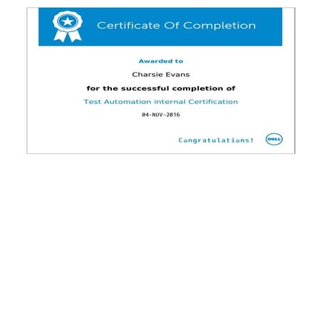 Test Automation Internal Certification | PDF