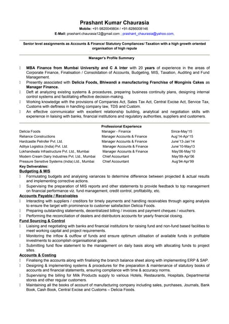 Shweta Taneja - CV - 2016 | DOC