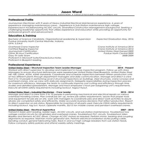 Ward Resume 7.22.13 (1) | DOC