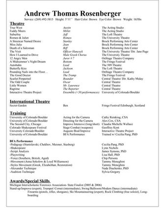 LM acting resume | PDF