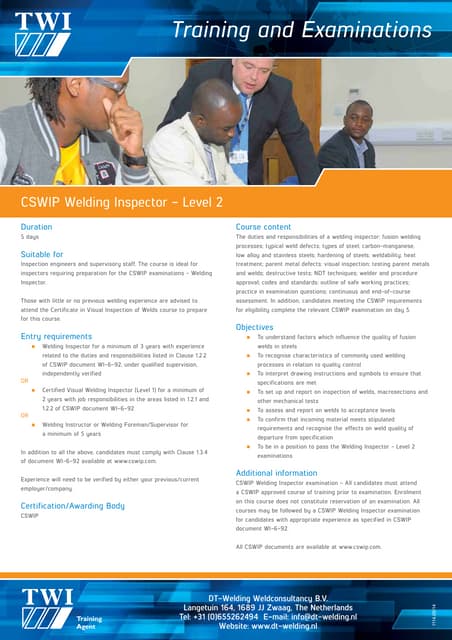 Training welding 2017 | PDF