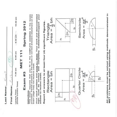 Applied Statics Exam 3 | PDF