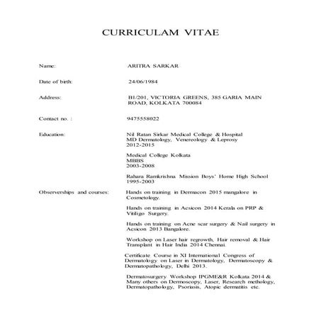 CURRICULAM VITAE | DOCX