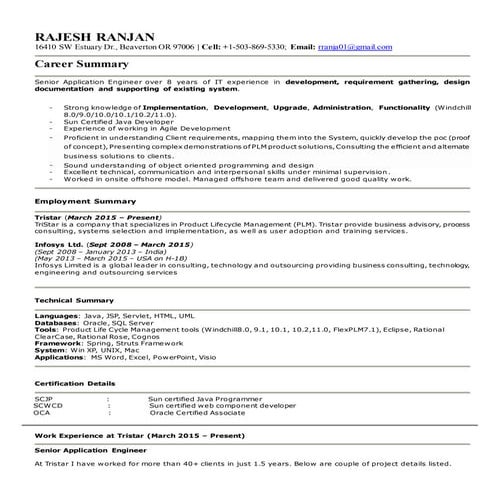 RESUME- Rajesh RANJAN | DOCX