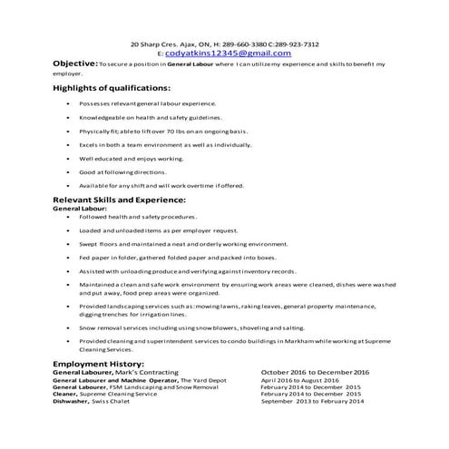 Cody Resume 2 | DOCX