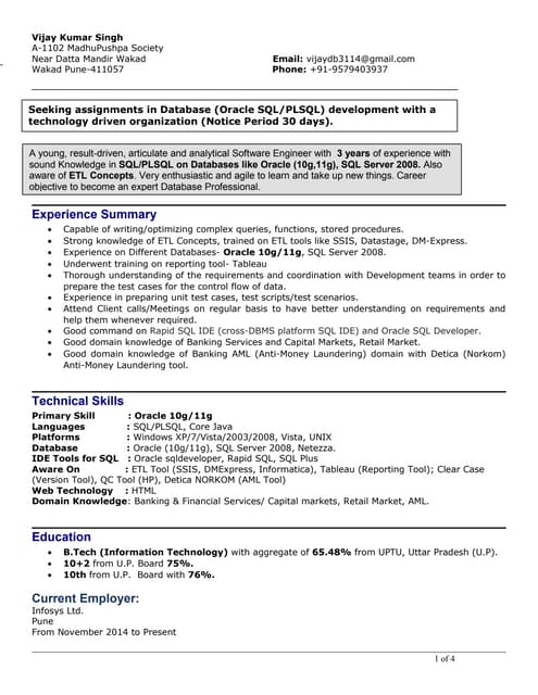 Vijaykrsinghoraclesqlplsqldeveloper Doc