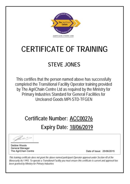 MPI Accredited Person Certificate Steve Jones | PDF