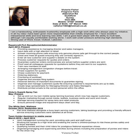 Victoria-CV-2016 | DOC