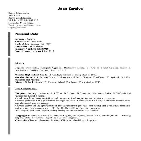 CV In English updated | DOCX