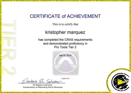Pro Tools Tier 1 Certification | PPT