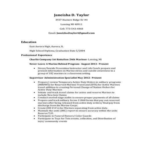 Janeisha Taylor presentations