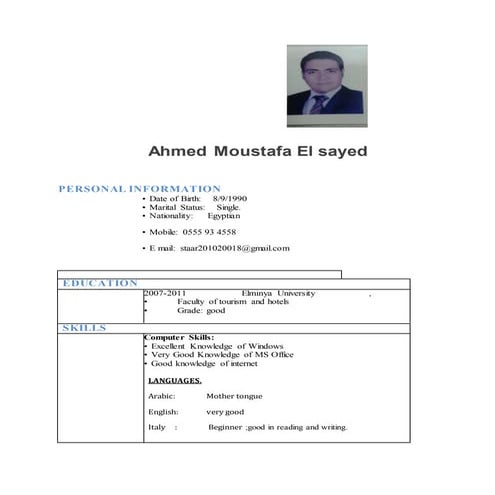 Ahmed Moustafa cv2 | DOCX