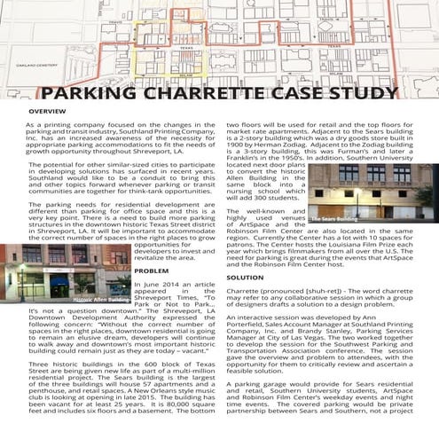 Parking Case Study Presentation | PPTX