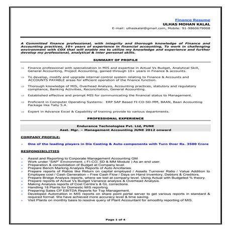 Ulhas_Resume | PDF