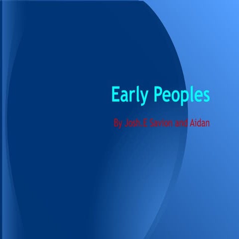 0 early people! (1) | PPT