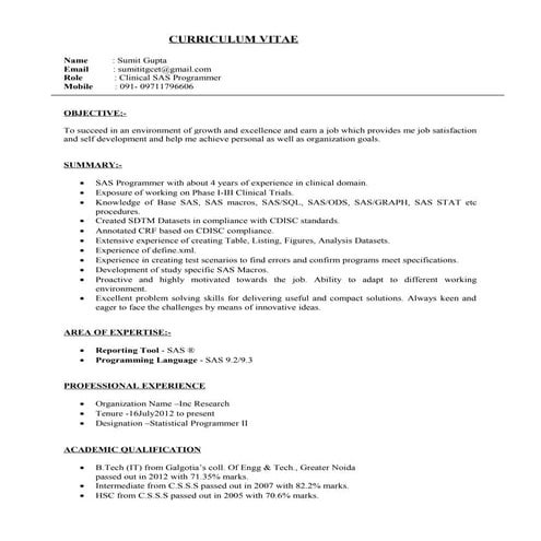 Sumit_Resume | DOC