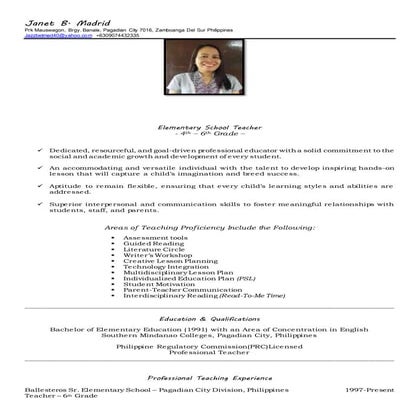 ETE-Template on Education, Teaching Experience and Eligibilities of all ...