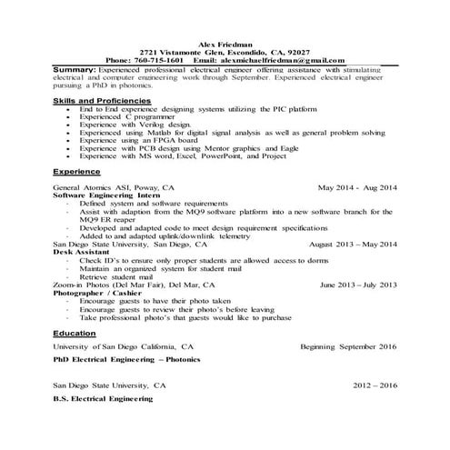 Alex's Resume_v2 | PDF