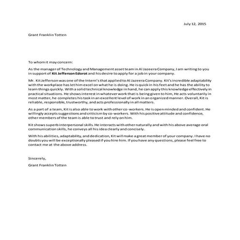Business letter | DOCX