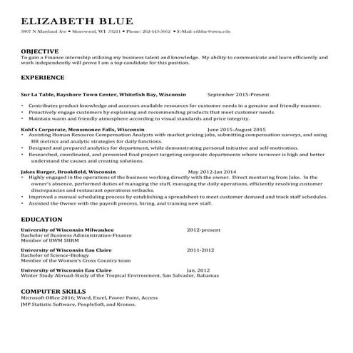 Active Resume | DOCX
