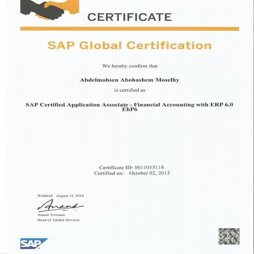 SAP_Certificate | PDF