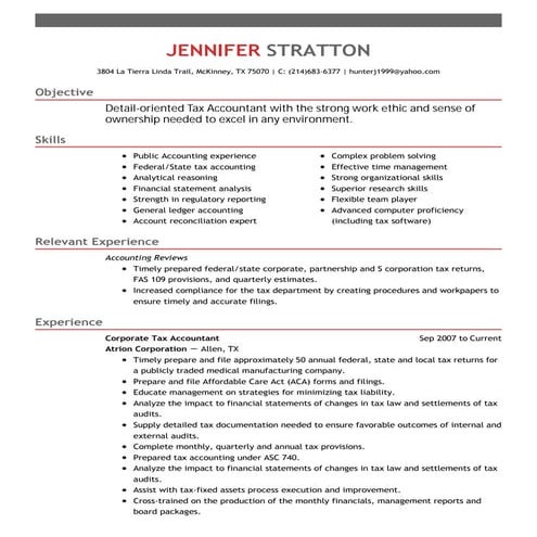 JENNIFER STRATTON Resume 1 | PDF